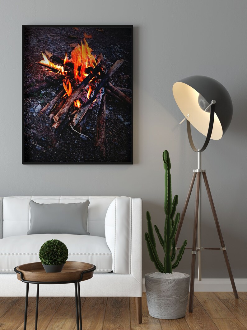 Fire Wall Art, Digital Download, Printable Wall Art, Printable Fire ...