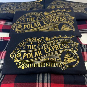 Polar Express North Pole Personalised Christmas Full Outfit - Etsy
