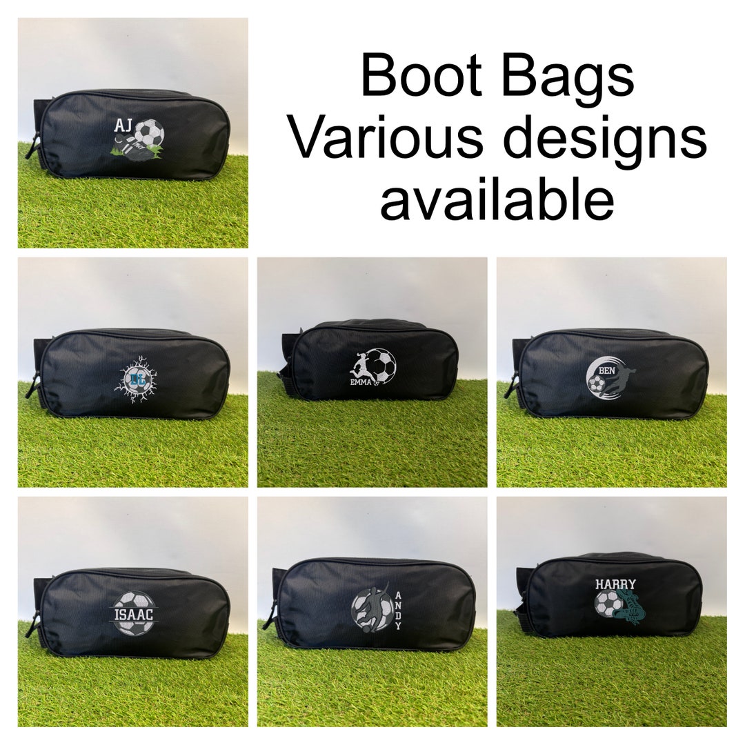 Unisex Football Boot Bag Personalised With Various Embroidery Designs ...