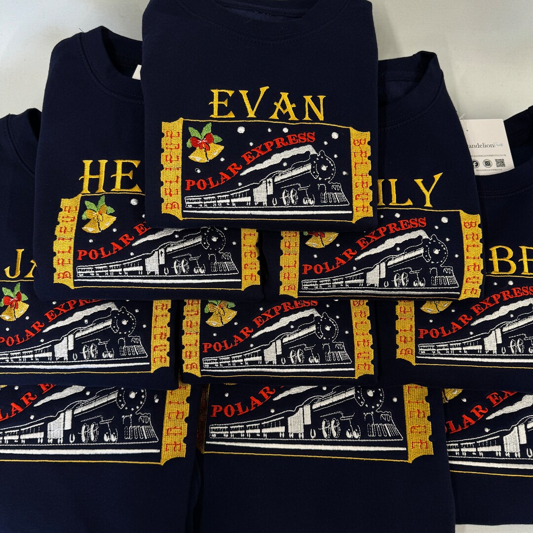 Polar Express Personalised Children's & Adults Winter Sweater ...