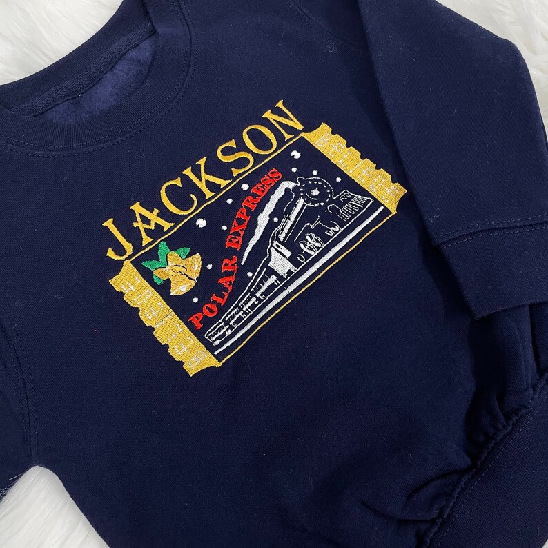 Polar Express Personalised Children's & Adults Winter Sweater ...