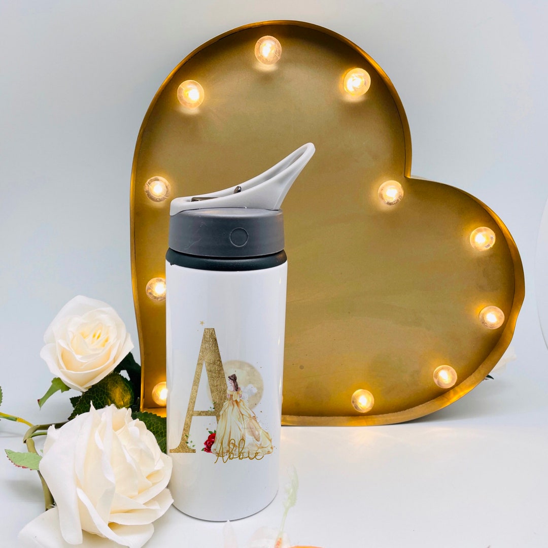 Adorable Girls' Personalised Flask With Built-in Straw - Ideal for ...