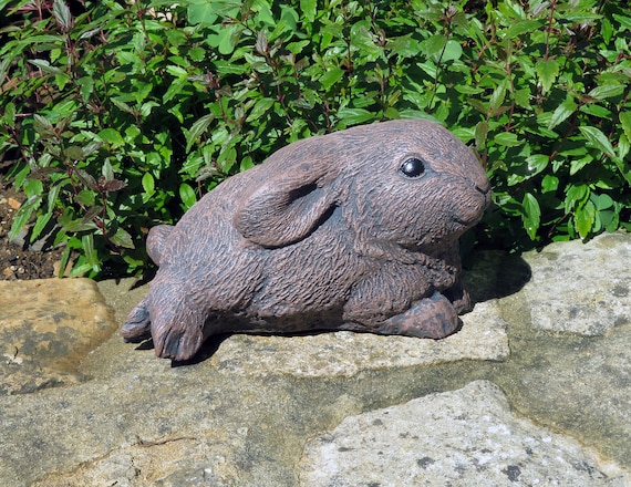 Stone Rabbit Garden/home Ornament - Etsy
