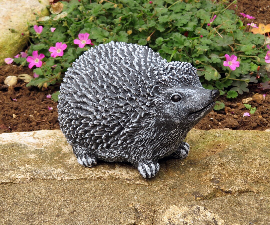 Stone Hedgehog Garden/home Ornament. Hand-crafted and Made From Stone ...