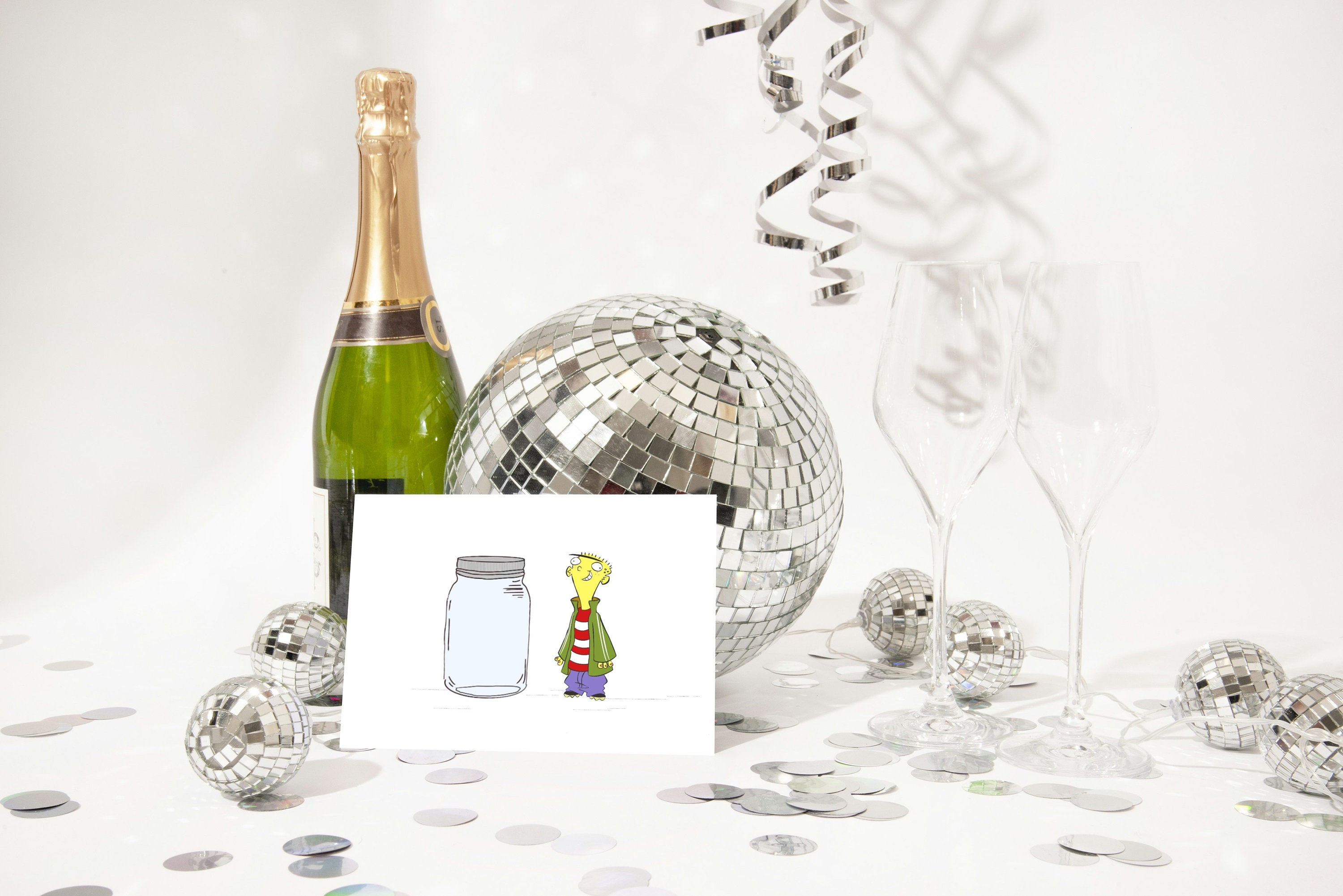 Greeting Card: Quirky Cartoon Rebus for Jared Colorful and Creative ...