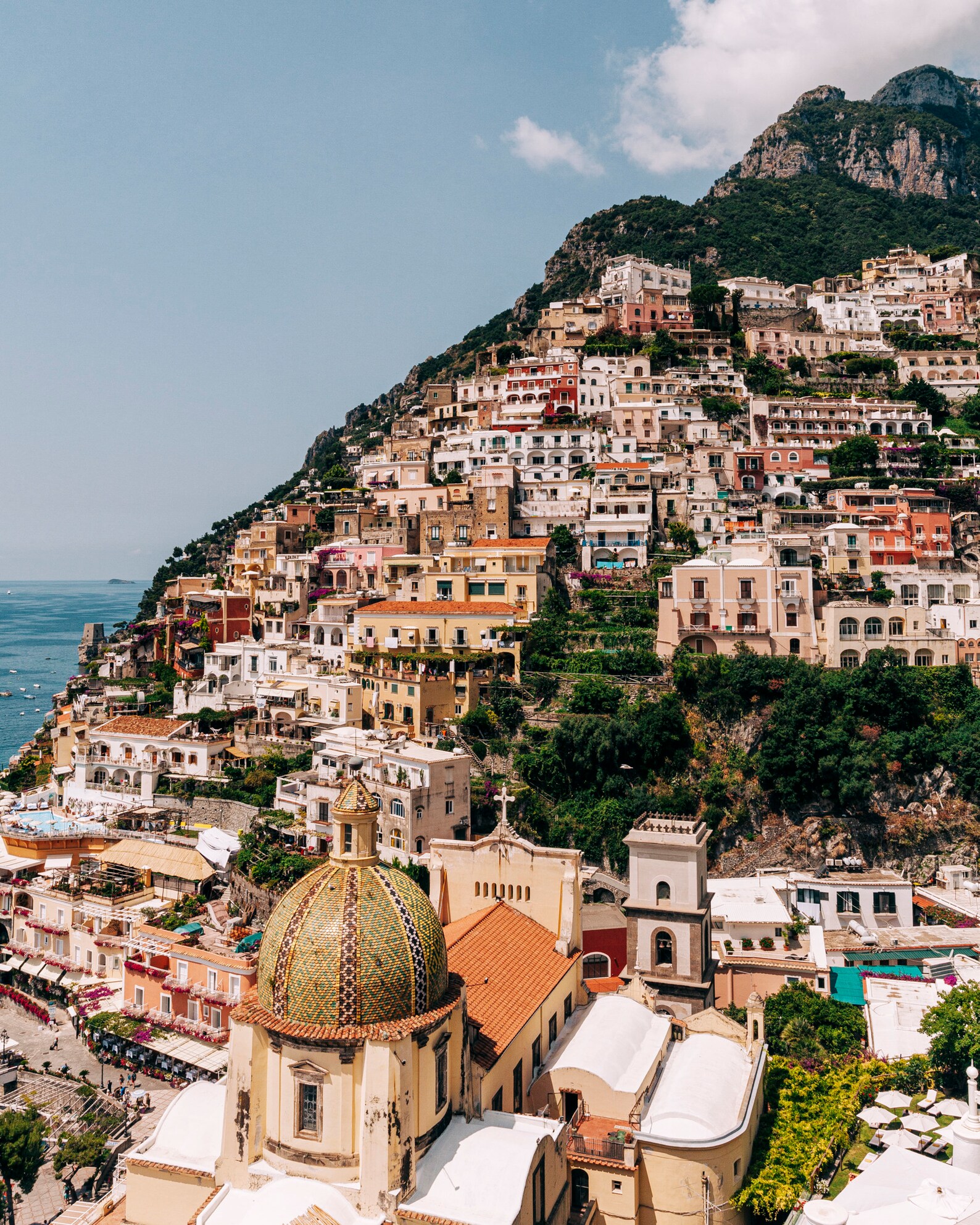 POSITANO LANDSCAPE Amalfi Coast Landscape Beach Art Ocean - Etsy