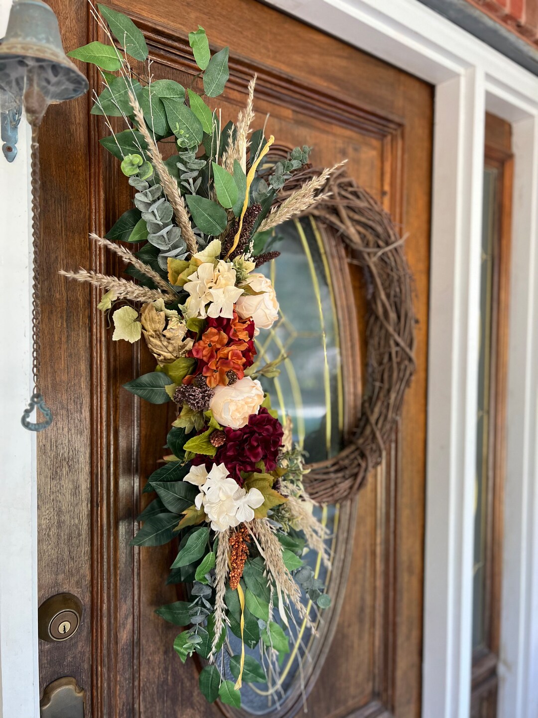 Craft Haus Co-op Fall Grapevine & Floral Wreath - Etsy