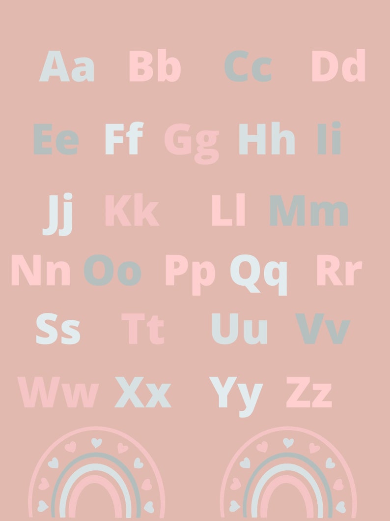 ABC Rainbow Digital Download - Etsy
