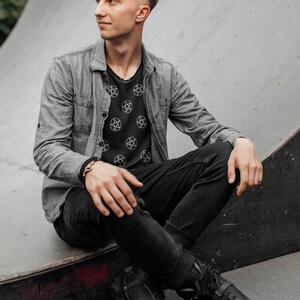 Pentacle Pentagram Wicca Witchcraft Occult Gothic Emo Punk All Over ...