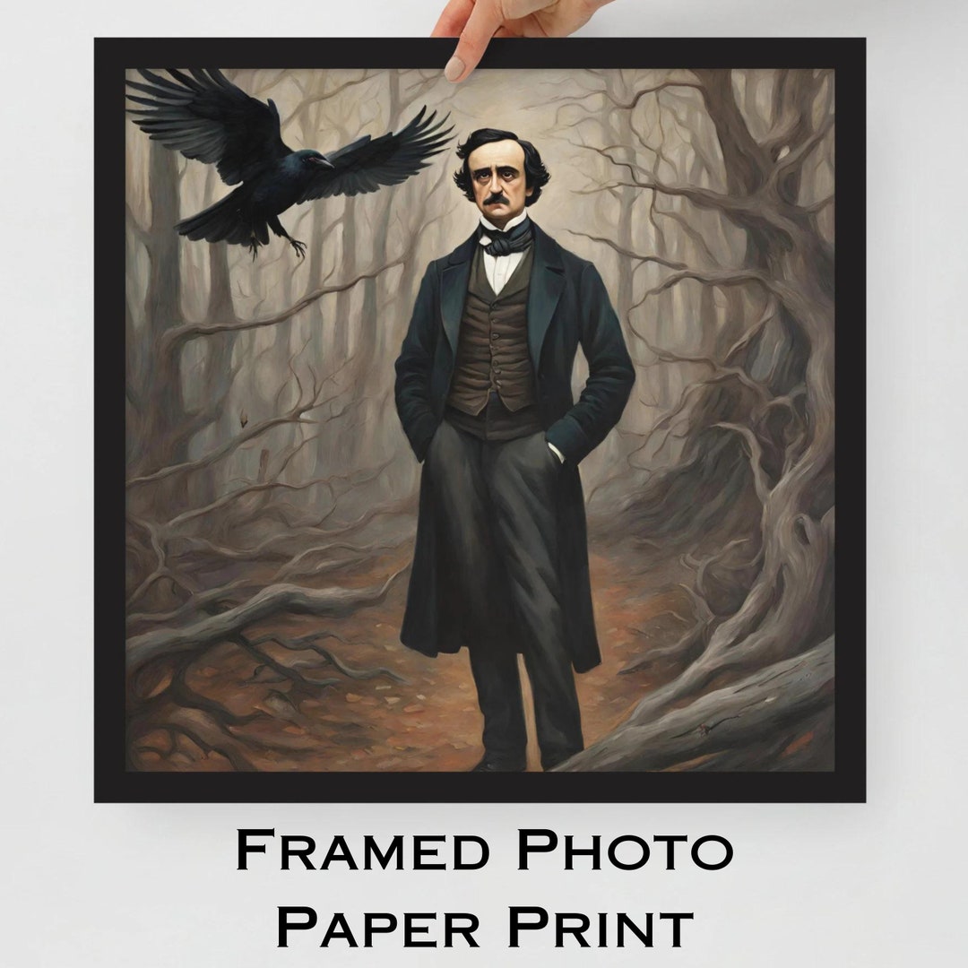 Edgar Allan Poe Gothic Art Print Gothic Home Decor Goth Wall - Etsy