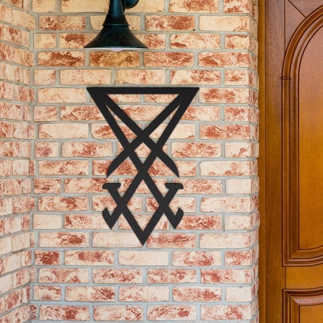 Lucifer Sigil Wiccan Pagan Wall Art Metal Sign Occult Wall - Etsy