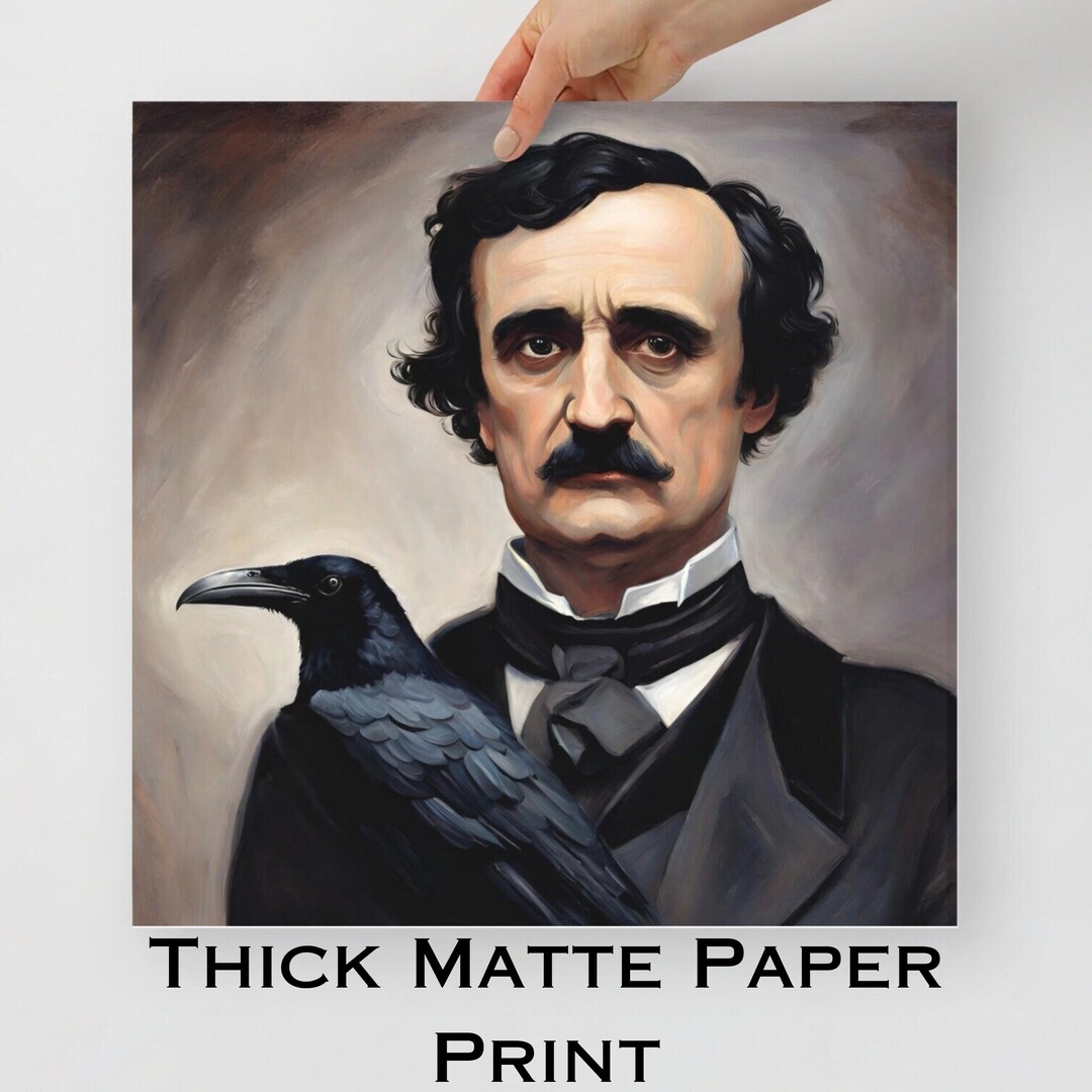 Edgar Allan Poe Gothic Art Print, Gothic Art, Goth Art, Gothic Home ...