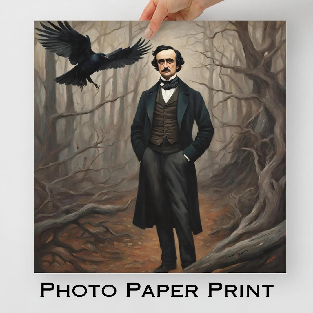 Edgar Allan Poe Gothic Art Print Gothic Home Decor Goth Wall - Etsy