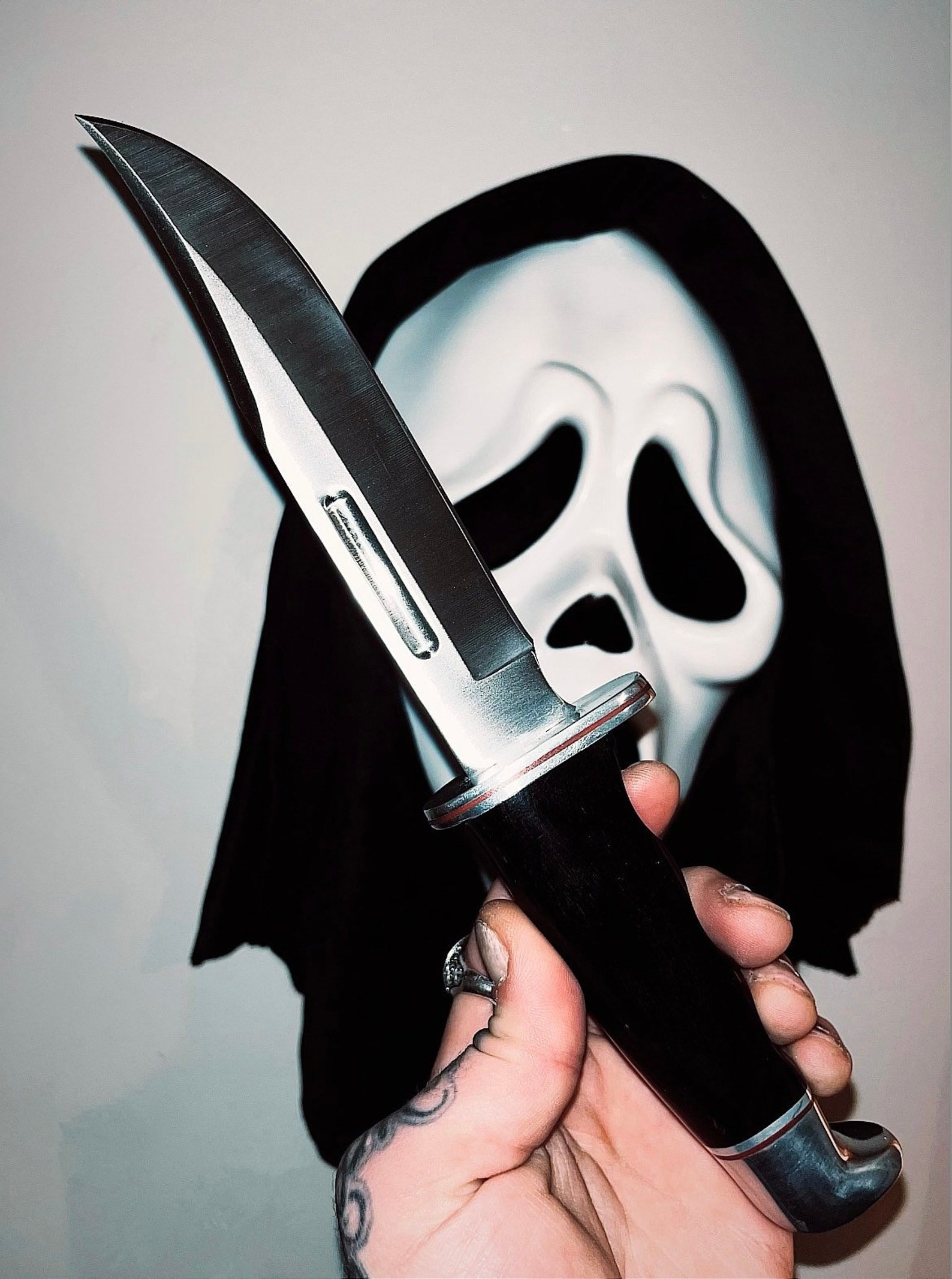Scream Scream Knife Ghost Face Knife Buck Knife Ghost - Etsy