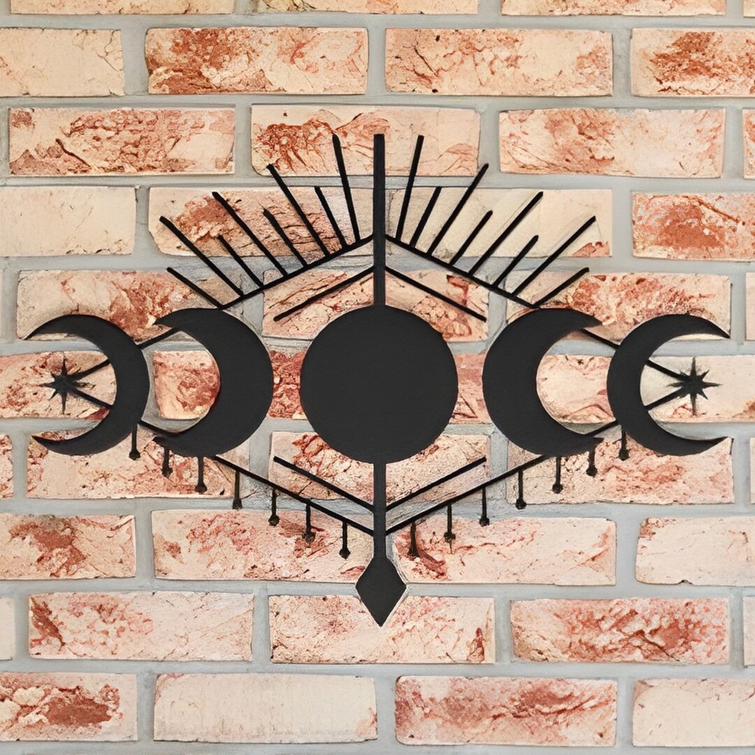 Moon Phase Wall Decor, Moon Phase Wall Hanging, Moon Phase Metal Wall ...