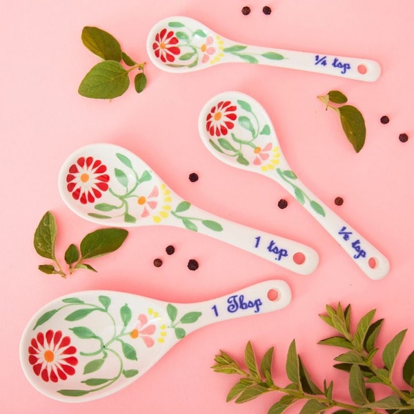 Ceramic Measuring Spoons - Etsy