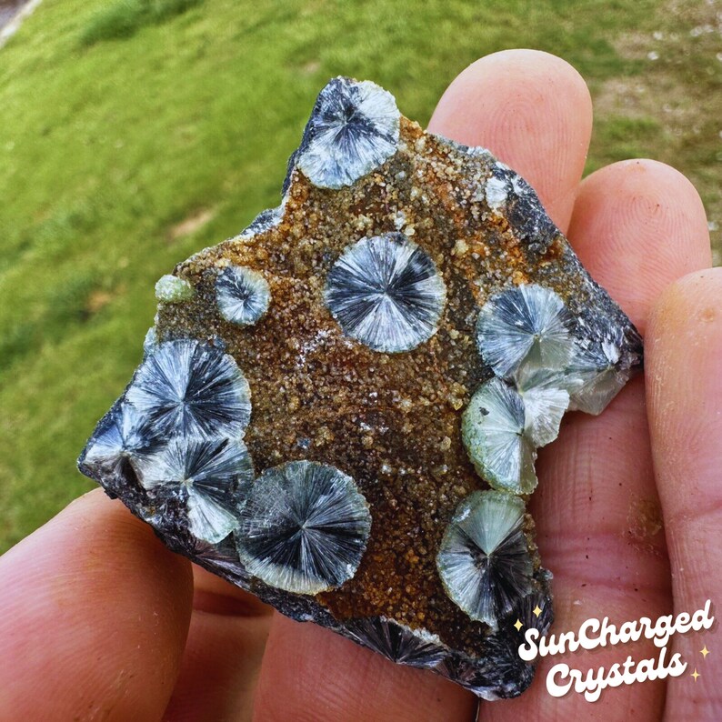 Starburst Wavellite Crystals on Matrix From Arkansas, Spiritual Crystal ...