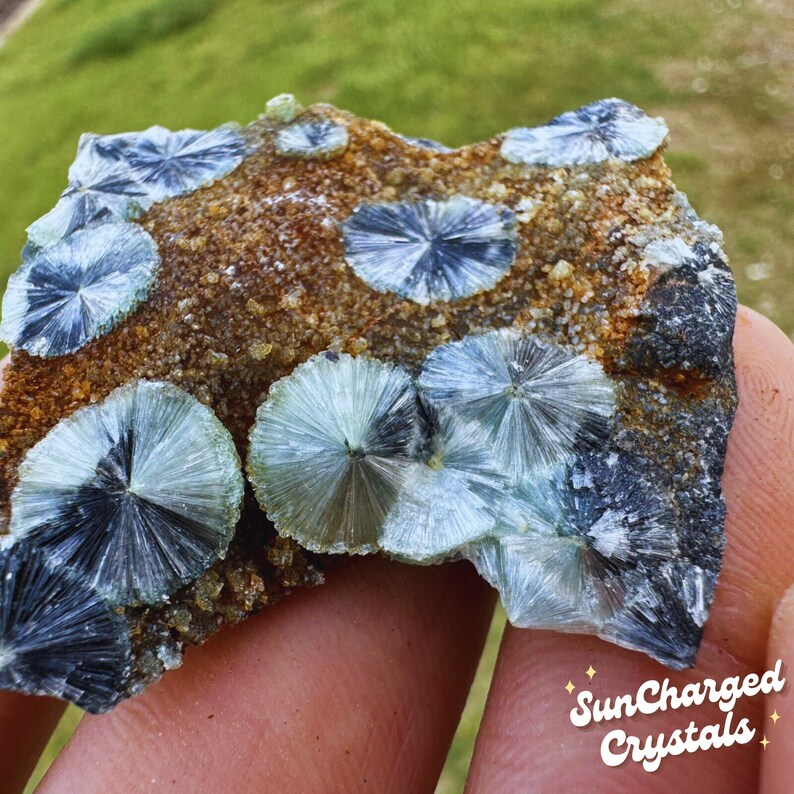 Starburst Wavellite Crystals on Matrix From Arkansas, Spiritual Crystal ...