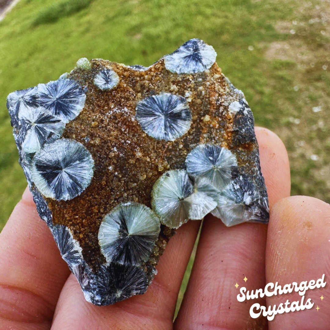 Starburst Wavellite Crystals on Matrix From Arkansas, Spiritual Crystal ...