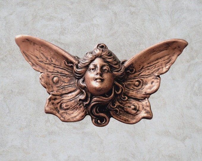 Large Oxidized Copper Heavenly Angel Stamping X 1 - 3879COFFA - Etsy