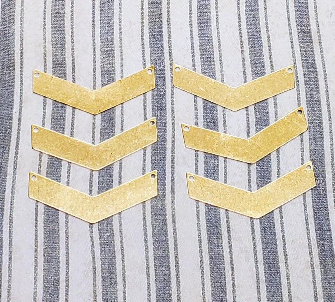 Raw Brass Arrow Head Chevron Connector (6) - BF11 - Etsy
