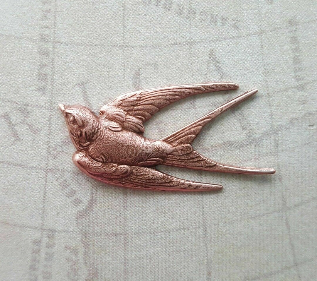Brass Bird Stamping X 1 - 8491FF - Etsy
