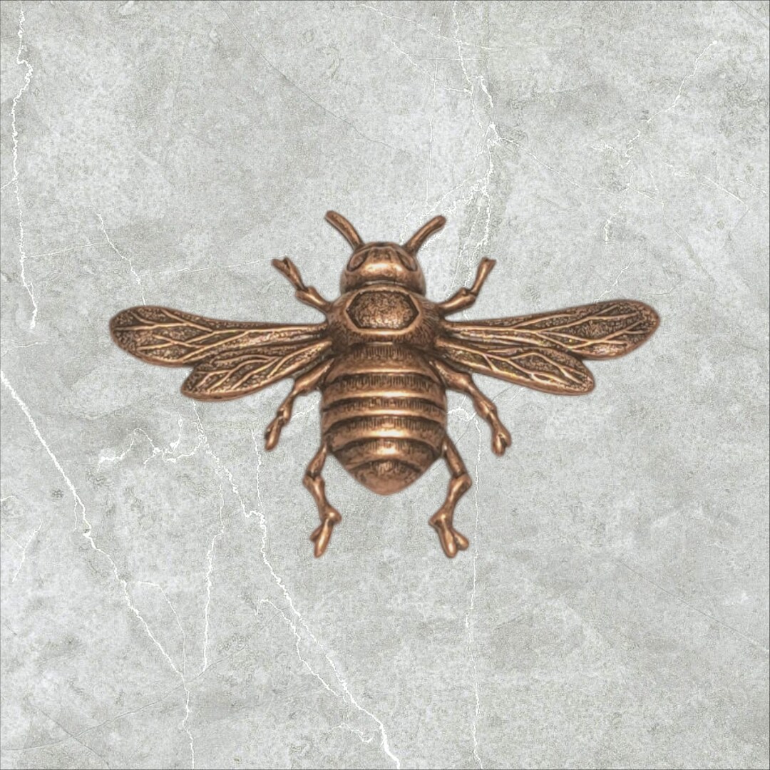 Large Oxidized Copper Bee Stamping X 1 - 6591CORAT - Etsy