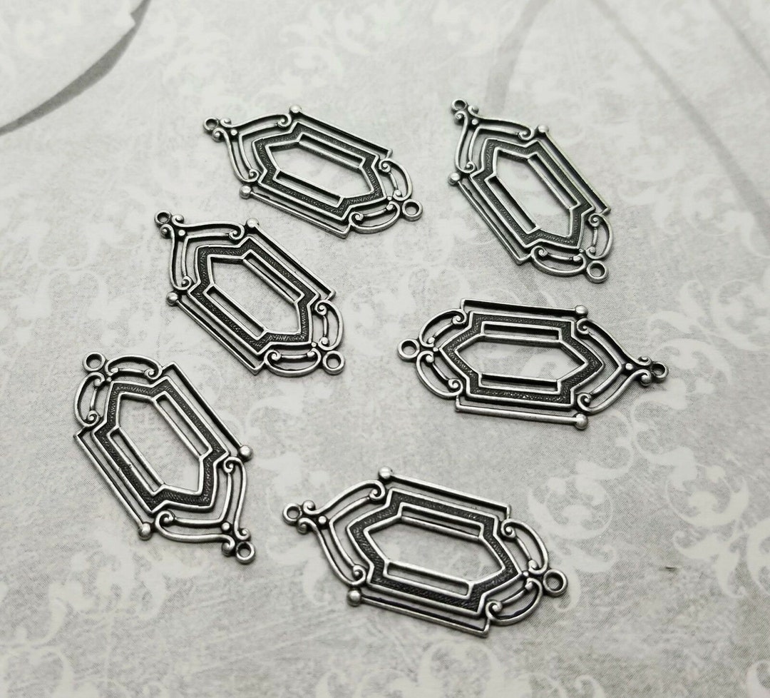 Brass Art Deco Connectors X 6 - 07005GB - Etsy