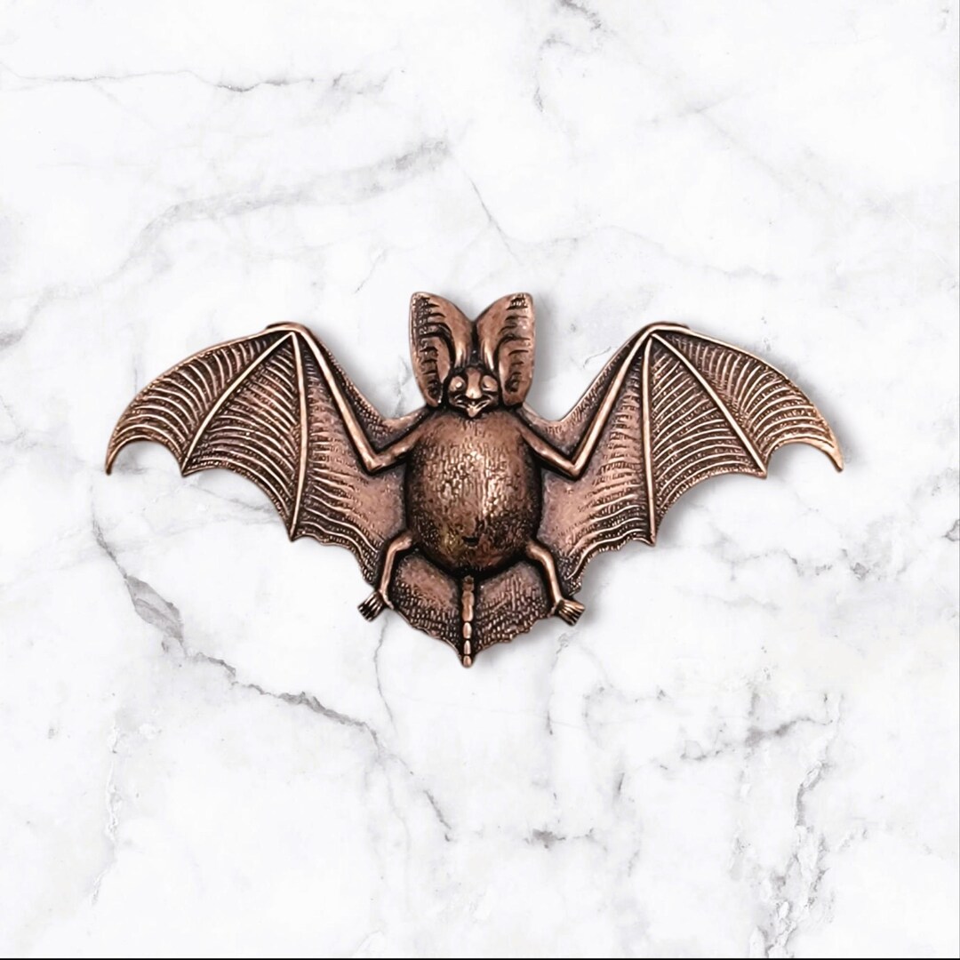 Large Oxidized Copper Bat Stamping X 1 - 6850CORAT - Etsy