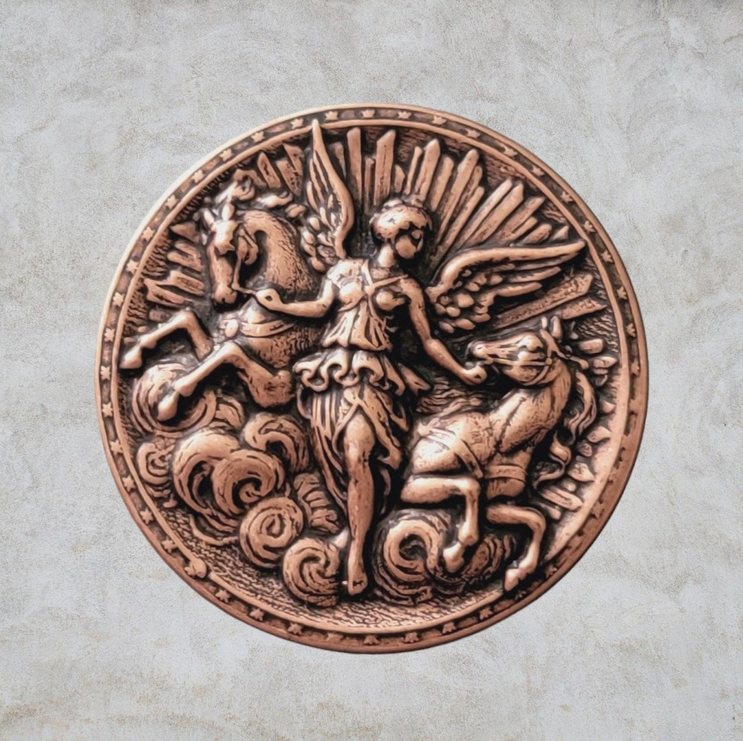 Large Oxidized Copper Goddess Athena Stamping X 1 - 6901COSG - Etsy