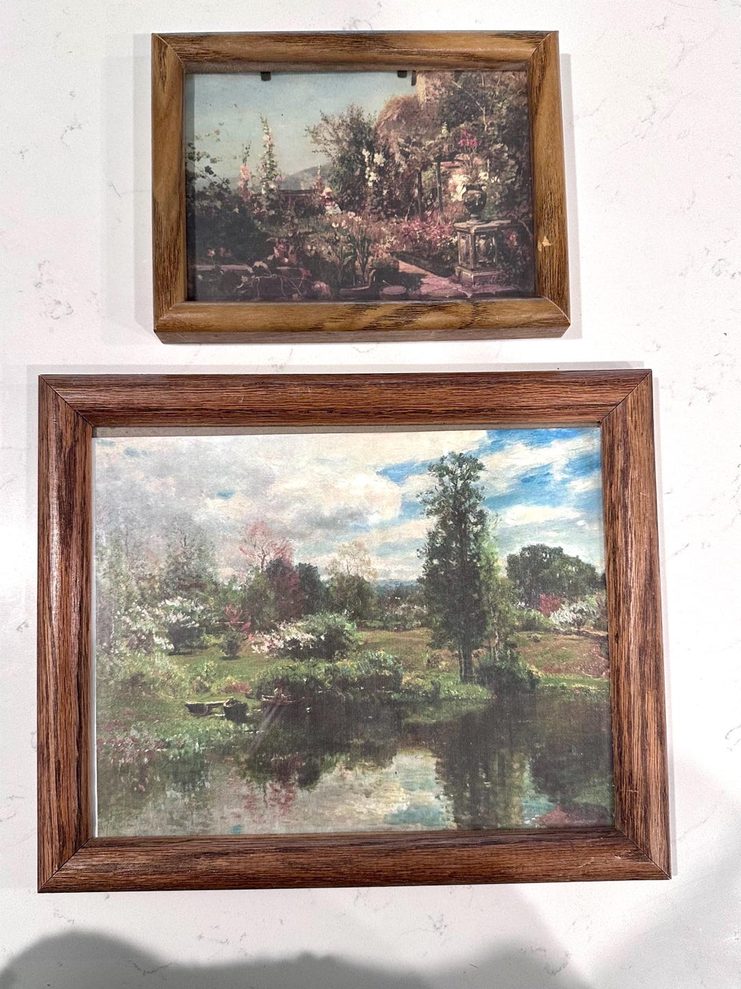 2 Vintage Wood Frames, Set of Vintage Wood Picture Frames, Pair of Wood ...