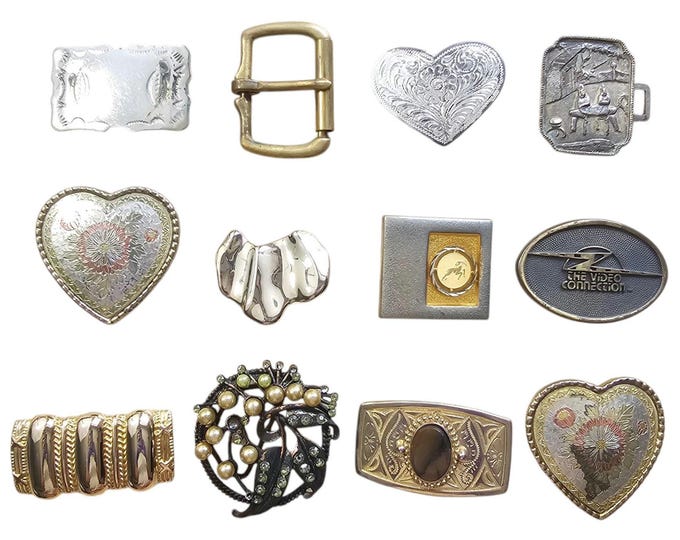 Vintage Belt Buckles Western Americana and Novelty Belt Buckles 1970s ...