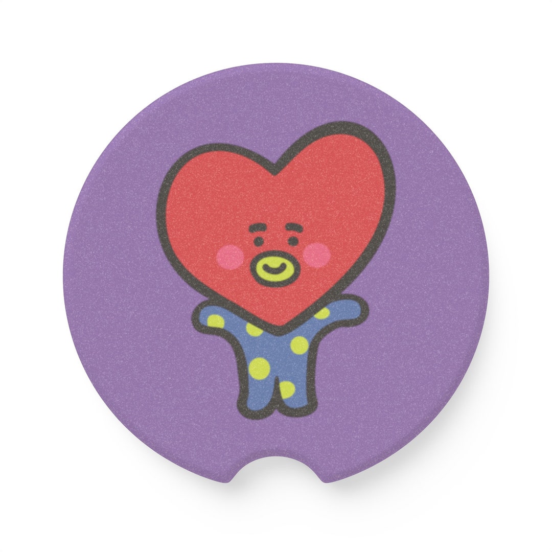 BTS V Tata Soapstone Car Coaster - Etsy