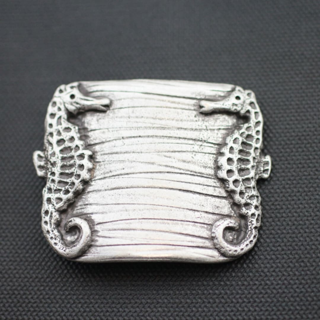 Antique Silver Belt Buckle Seahorse Belt Buckle Belt Buckle - Etsy