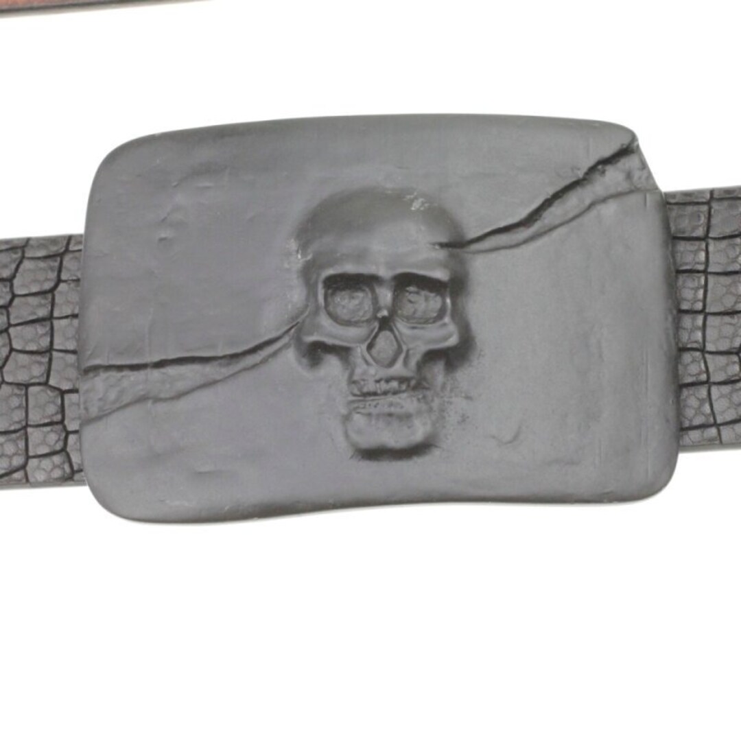 Matte Black Skull Belt Buckle: ZAMAK Death's Head, GS23 MB - Etsy