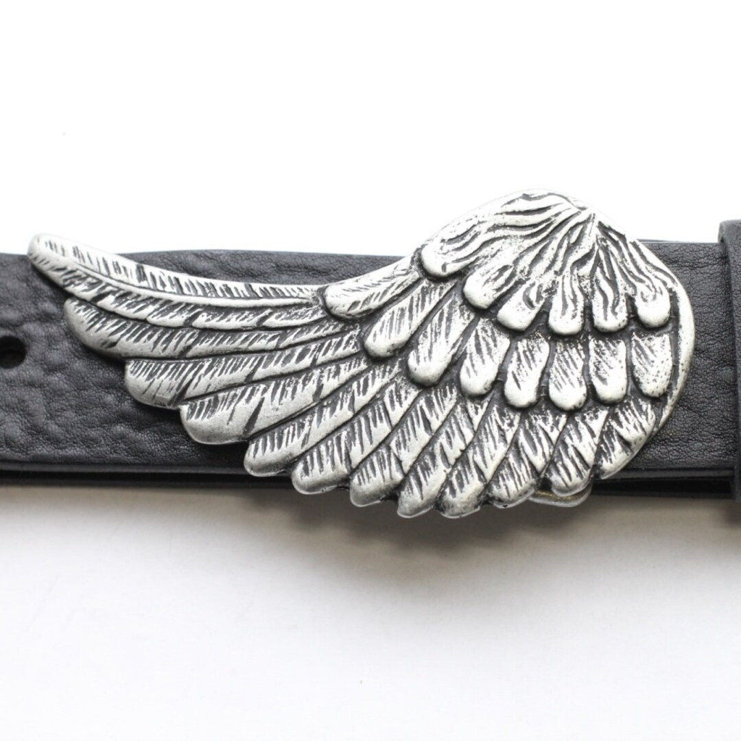 Silver Angel Wing Belt Buckle, Dark Antique Silver Belt Buckle, GS24 DS ...