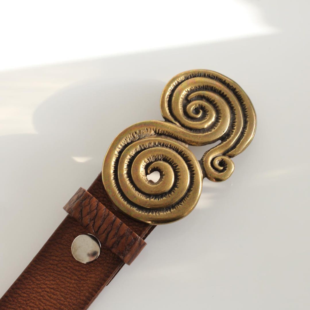 Spiral Belt Buckle, Bronze Belt Buckle, Hippie Belt Buckle, Boho Belt ...