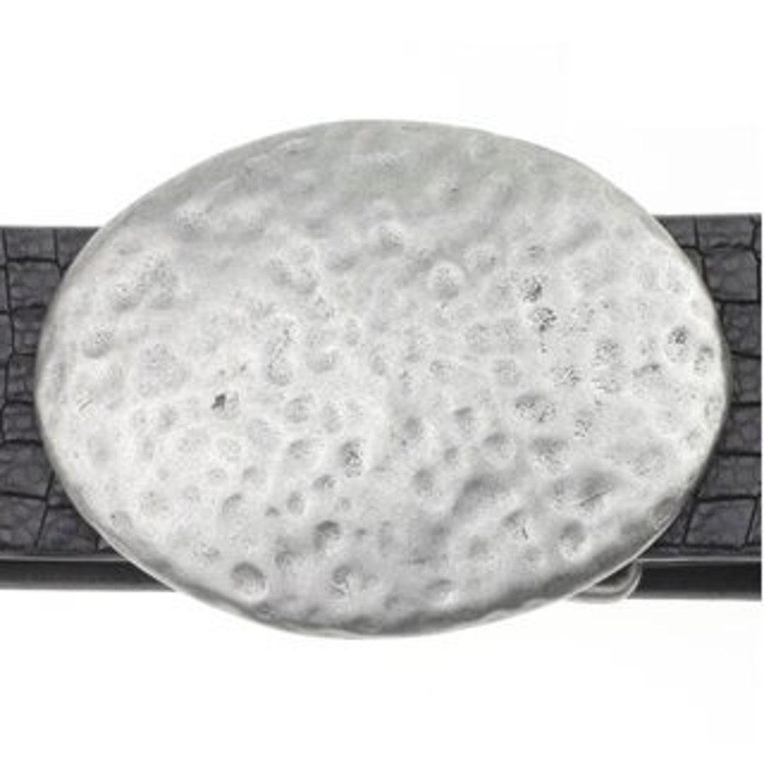 Hammered Metal Belt Buckle, Zamak Pure Buckle, Oval Buckle, Anti ...