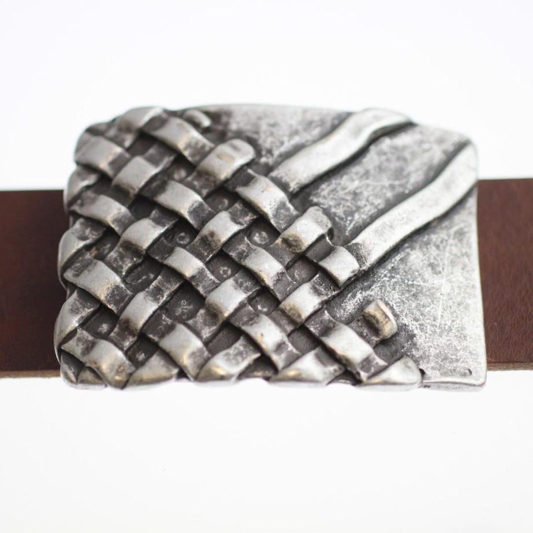 Rectangle Belt Buckle, Silver Belt Buckle, Leather Belt Buckle, Casual ...
