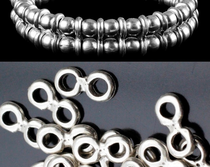 925 Sterling Silver Connector 2.0x1.0 Cm, Silver Connector 6689, Link ...