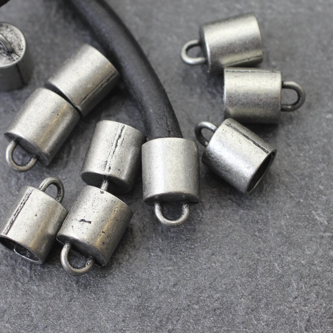 10 End Caps for Leather Cords, Kumihimo, Paracord, Tassel Caps ...