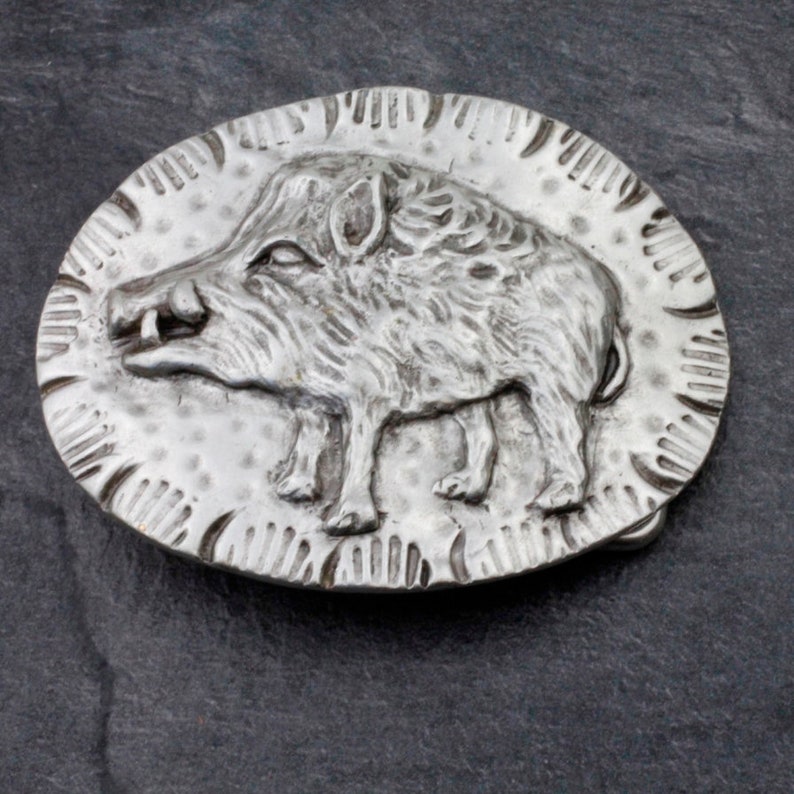 Wild Boar Belt Buckle for Snap Belt, Pig Belt Buckle Fastener, Leather ...