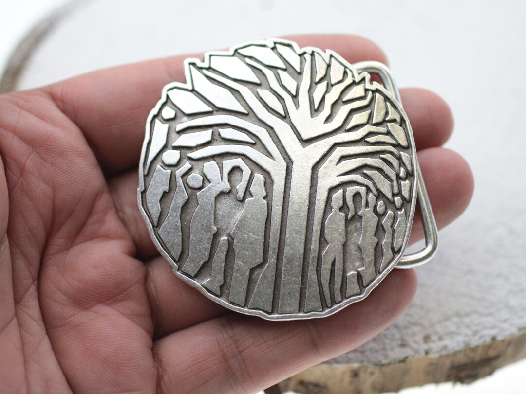 Tree of Life Belt Buckle, Boho Belt Buckle, Hippie Belt Buckle, Round ...