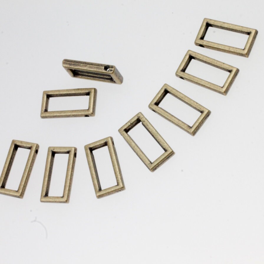 10 Open Bezel for Resin Open Back Bezel Pendants Rectangle - Etsy