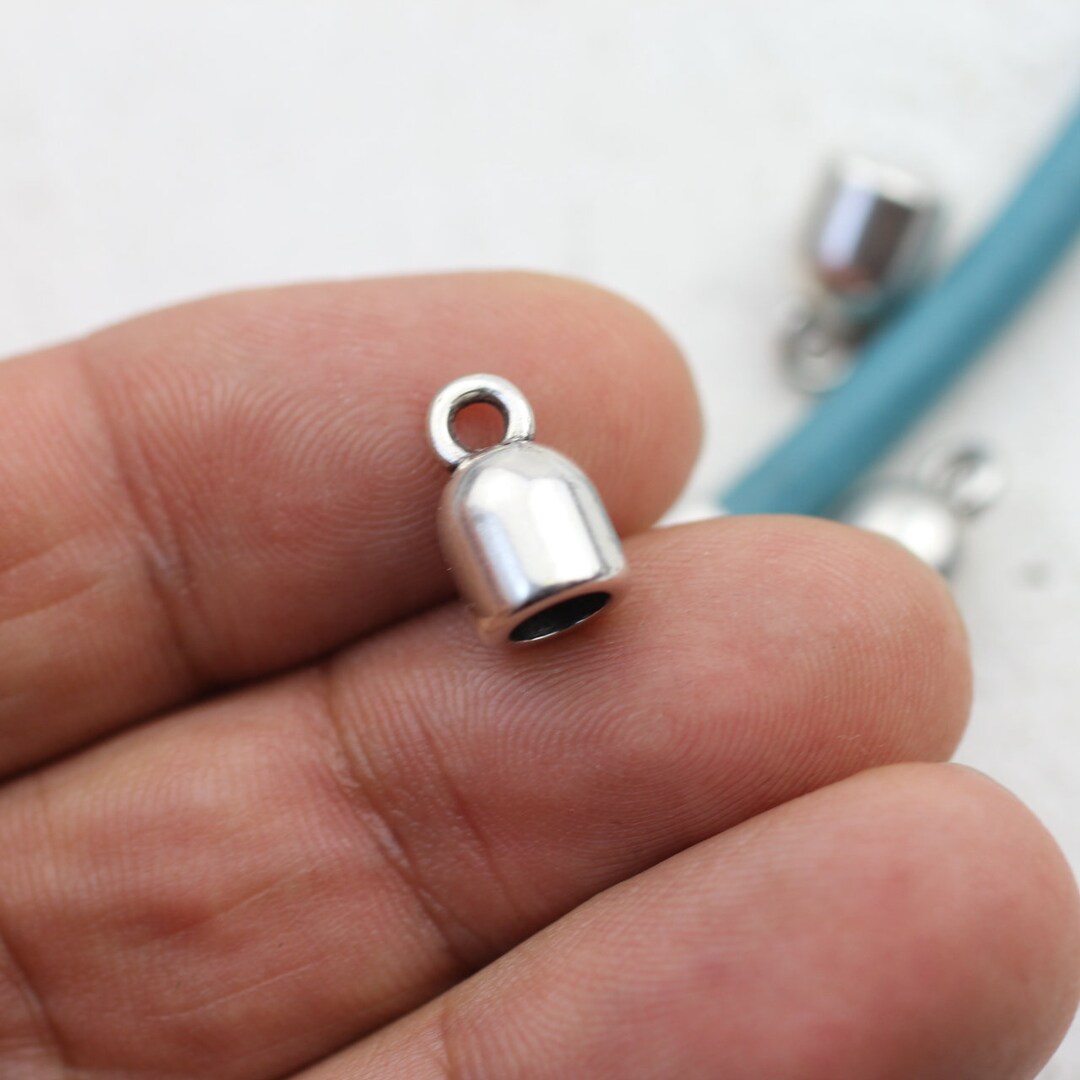 10 Jewelry End Caps, Tassel Caps, Leather End Caps, Cord End Caps ...
