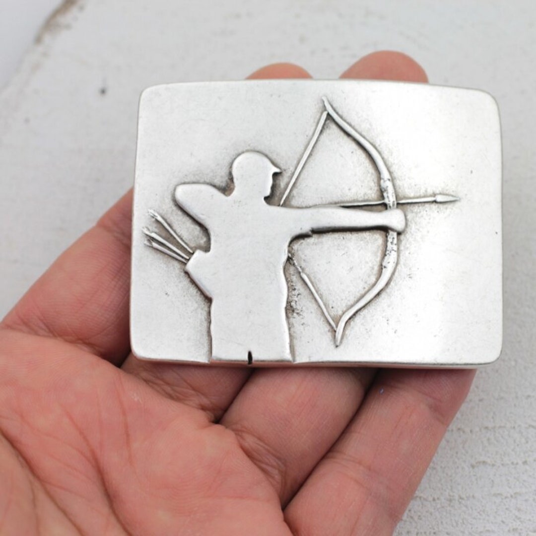 Belt Buckle Archer Male, Silver Belt Buckle, Boho Belt Buckle, Hippie ...