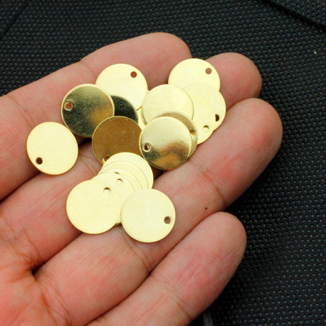 20 Round Disc Stamping Tags, Metal Stamping, Round Tags, Metal Blanks ...