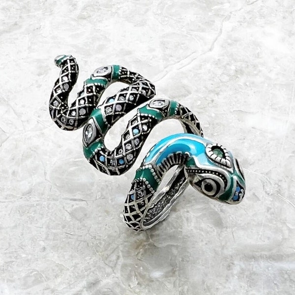 Turquoise Snake - Etsy