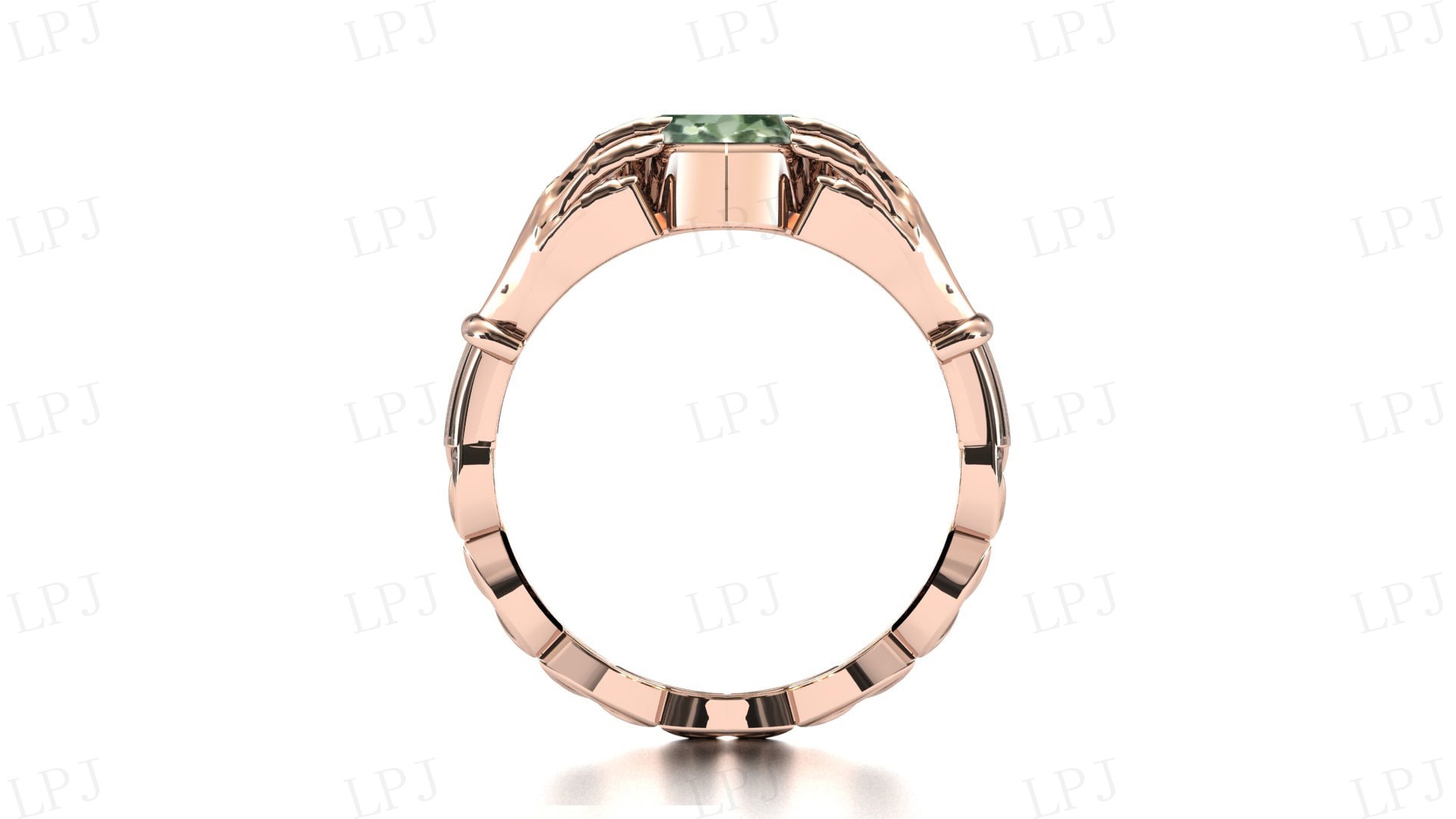 Vintage Green Amethyst Wedding Ring for Women 14k Gold - Etsy