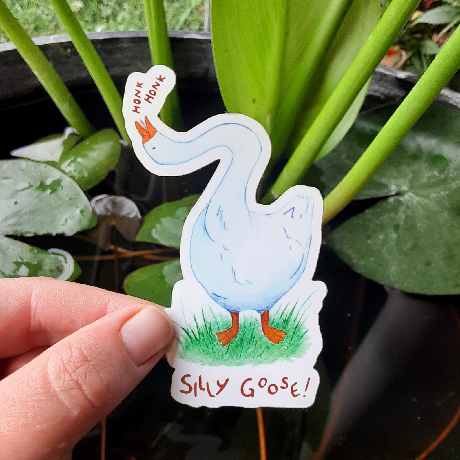 Silly Goose Sticker - Etsy